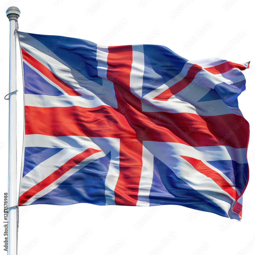 Union Jack is symbol of United Kingdom, featuring combination of ...