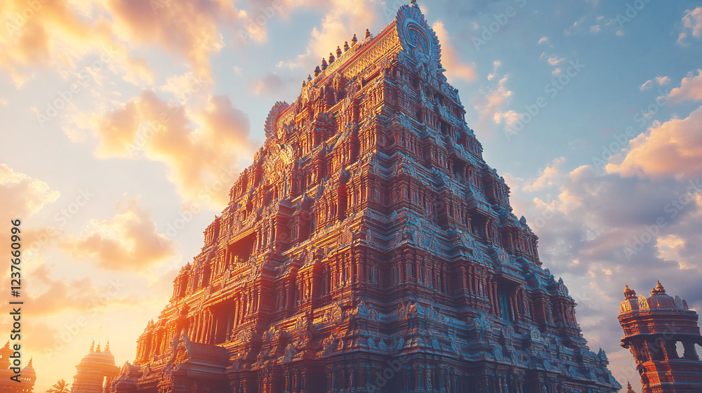 Majestic View of Sri Ranganathar Temple in Srirangam, a Stunning ...