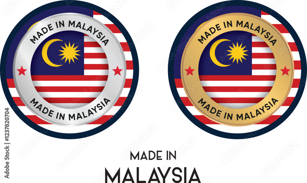 Made in Malaysia. Premium labels, stickers, pointer, badge and symbol ...