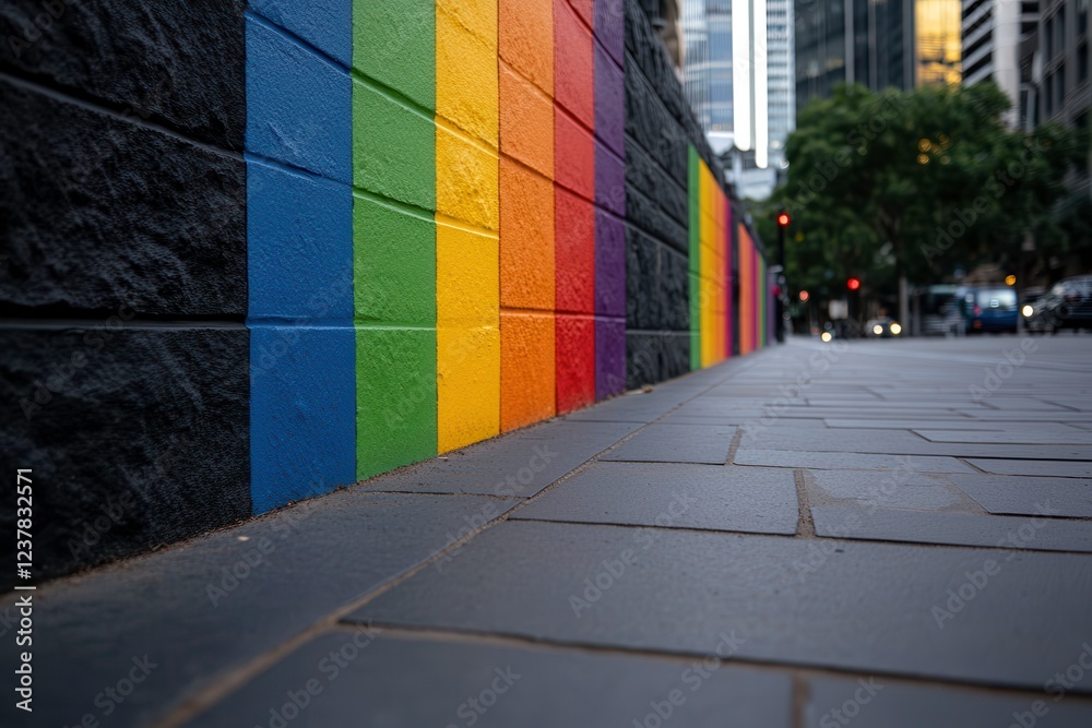 Subtle LGBT Rainbow Background on Oxford Street in Sydney Celebrating ...
