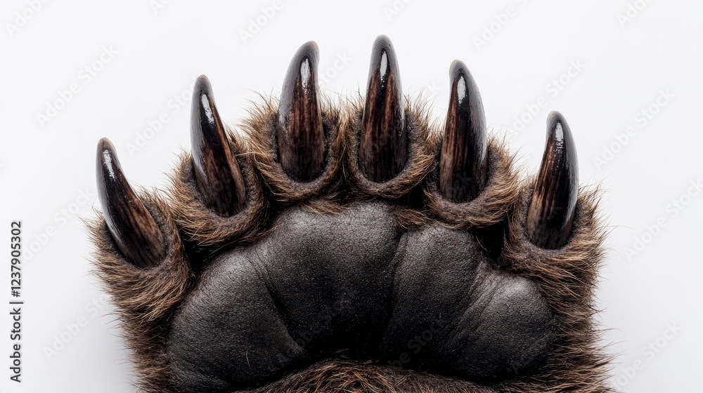 ภาพประกอบ Stock Angry bear claw marks and scratches of wild animal paws ...