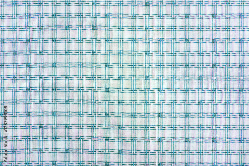 blue checkered cotton fabric on white background close up Stock Photo ...