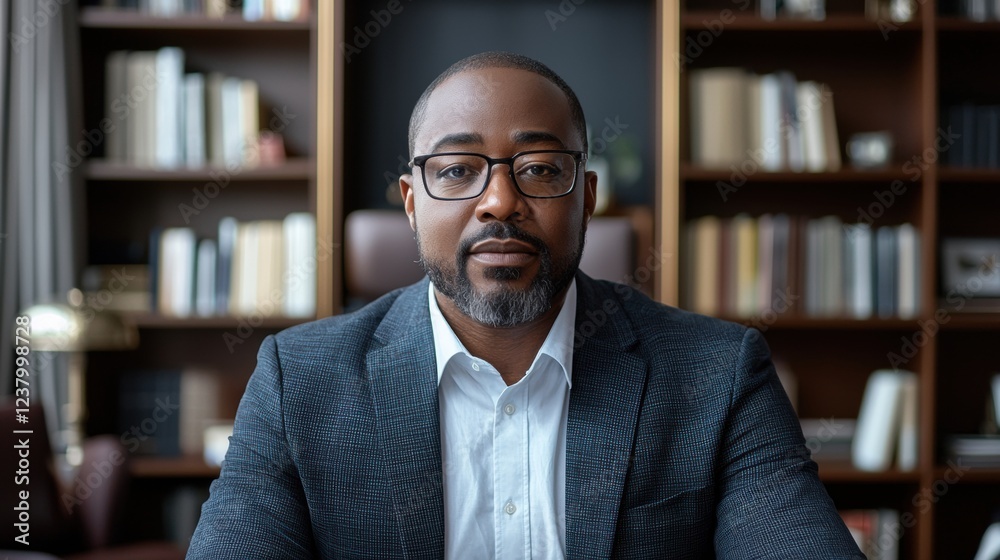 Professional man in a modern office setting Stock Photo | Adobe Stock