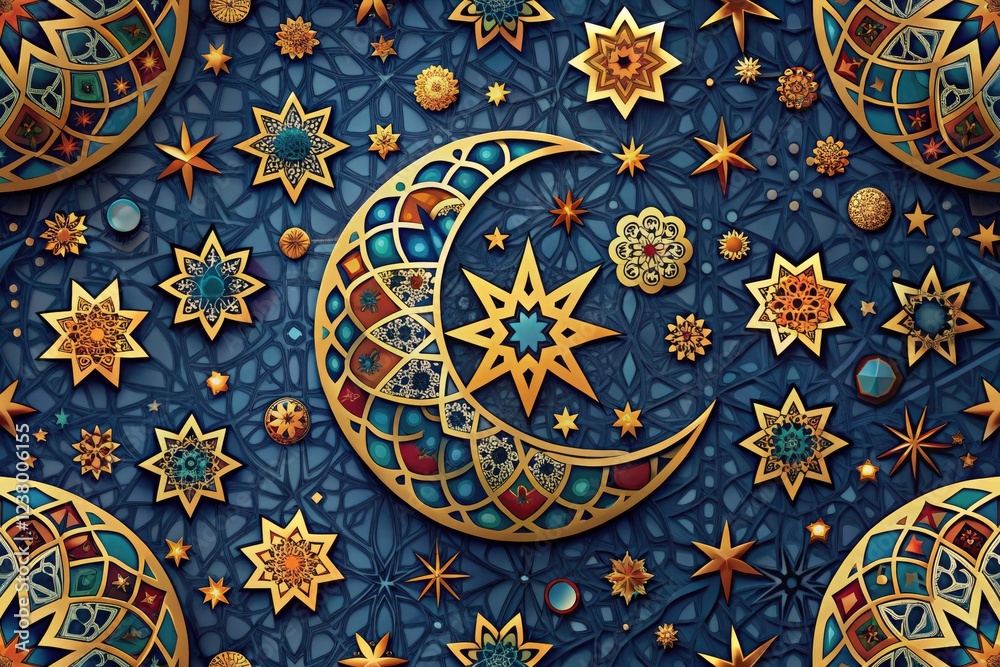 Celebrate Ramadan! Deep focus HD wallpaper featuring Islamic art ...