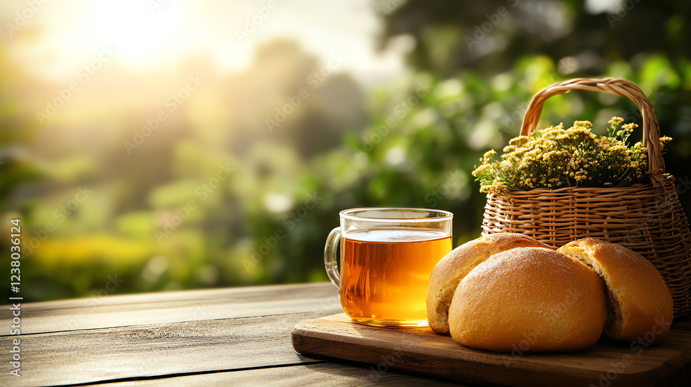 Ethiopian Dabo traditional honey bread, served warm with spiced butter ...