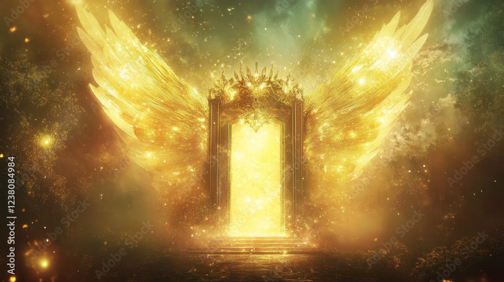 Fantasy fairytale game magic portal door. Cartoon vector mystical ...