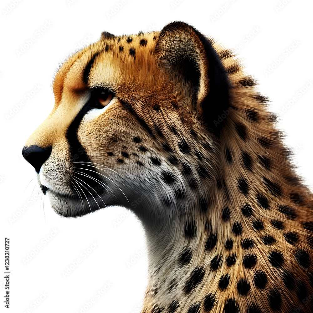A high-resolution cheetah face PNG with no background - Cheetah PNG ...