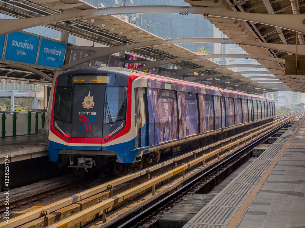 4 February 2025 BKK Bangkok BTS a Mass Transit System Sky train is an ...