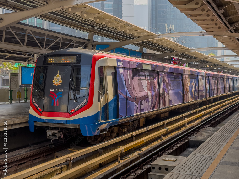 4 February 2025 BKK Bangkok BTS a Mass Transit System Sky train is an ...