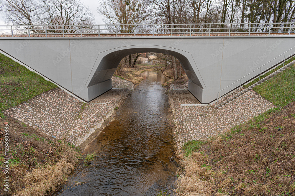 most drogowy, most nad rzeką, woda, rzeka, architektura, budowa, droga ...