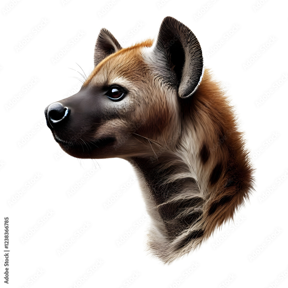 A hyena’s face in PNG format with a see-through background - Hyena PNG ...
