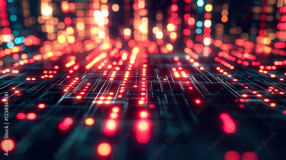 Neural network diagram showing damaged connections and nodes ...