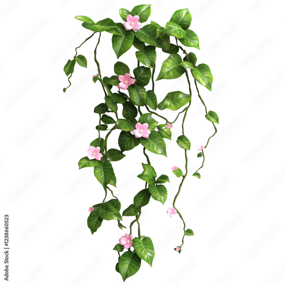 Hoya Carnosa, Hoya Crimson Queen leaves, A bunch of gentle flowers Hoya ...