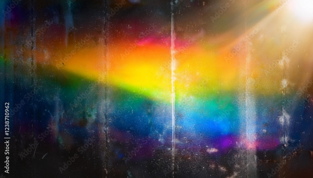 movie texture distressed history with rainbow leak overlay impact ...