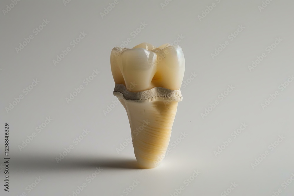 Anatomical tooth model showing the structure of a real tooth Stock ...