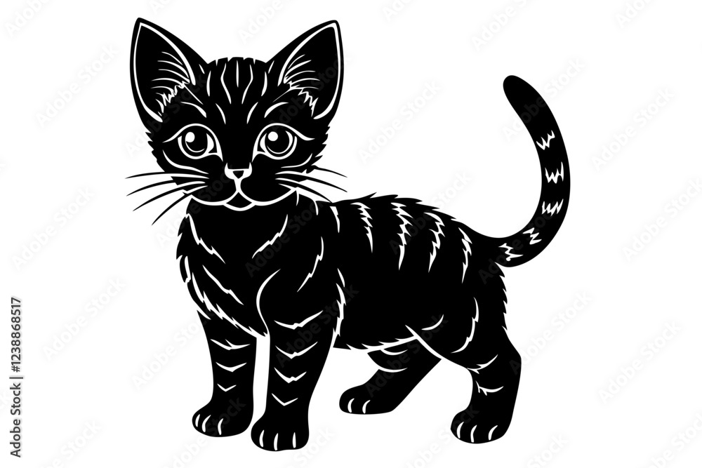 Lil Bub Silhouette Illustration - SVG, PNG, EPS, AI, PSD Files for ...