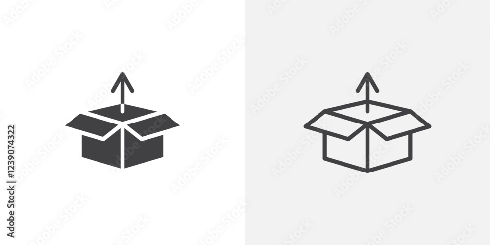Product release iconsin filled and outline versions for ui designs ...