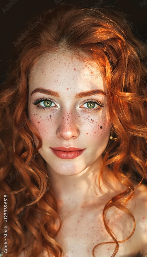 Enchanting Irish Beauty: A Stunning Redhead with Emerald Green Eyes ...