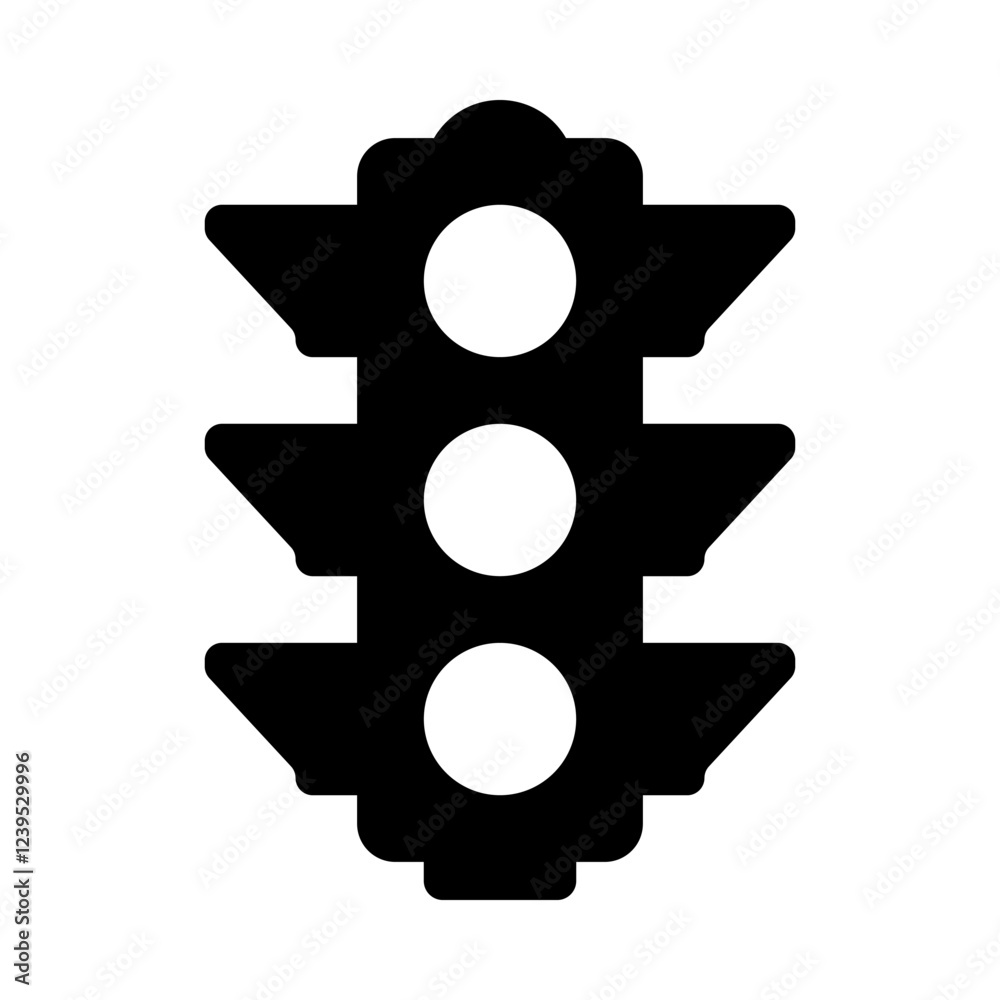 traffic stoplight vector element. traffic light vector icon. green ...