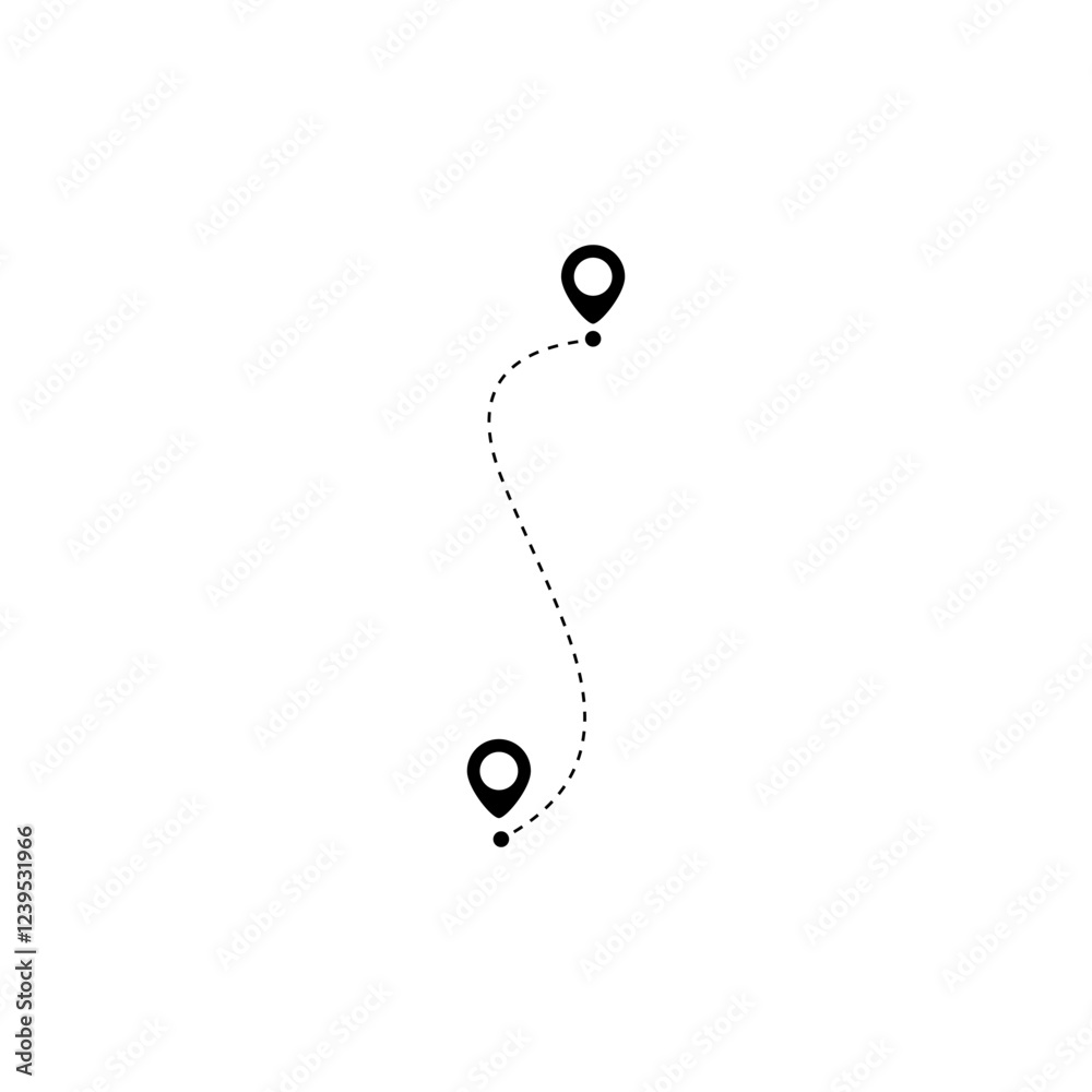 map route pin icon vector element. travel, map pins, location pins. Vector illustration. online ...