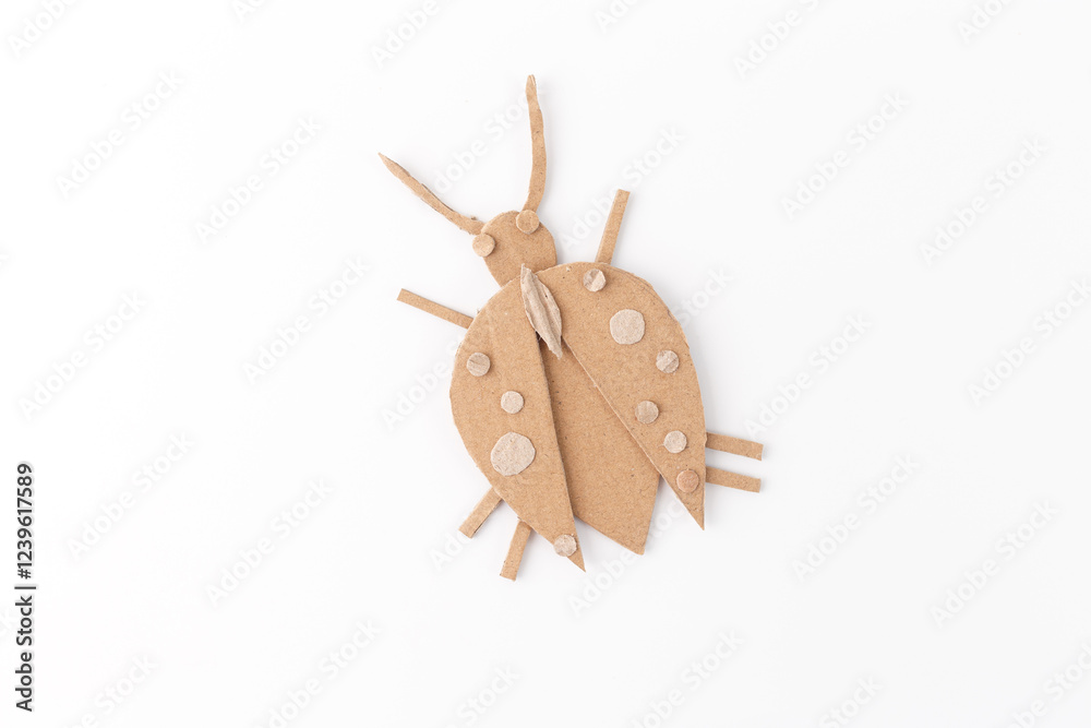 Handmade cardboard insect craft project for kids using cardboard ...