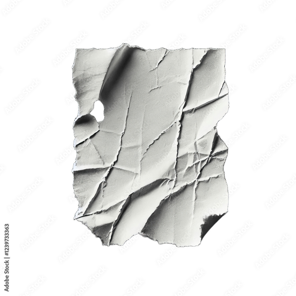 torn paper design with metallic map silhouette and space for text ...