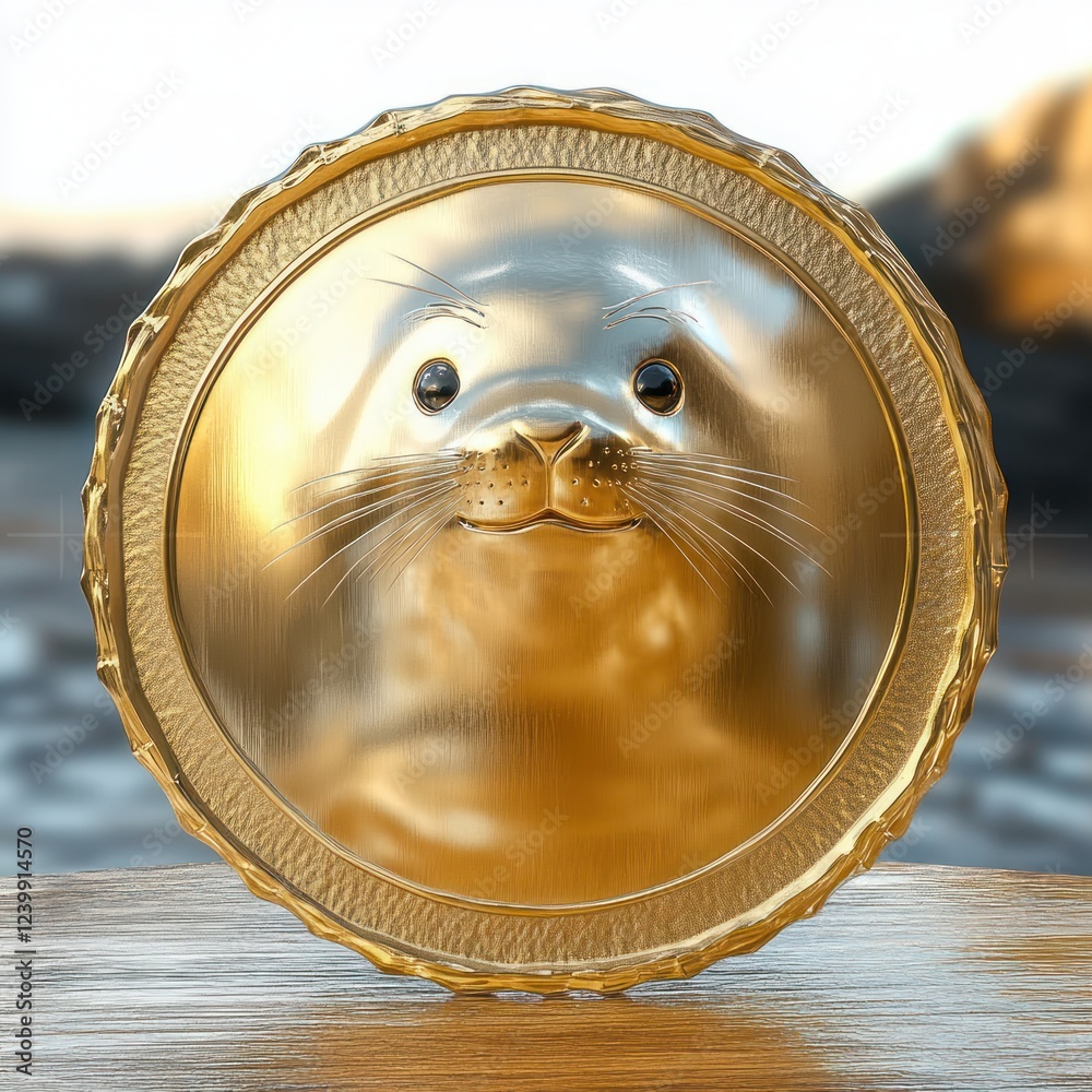 Gold Seal Medal Badge Emblem Certificate Diploma Award Foil Stamp Icon ...