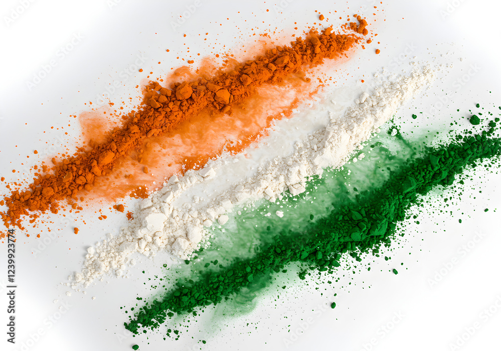 Indian flag colour powder on white background, Indian flag powder png ...