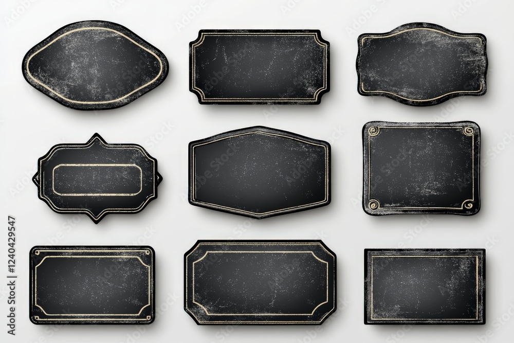 Decorative blackboards with vintage designs for signage and ...