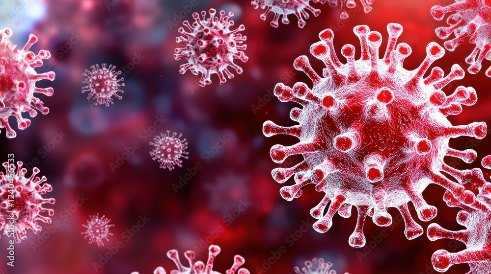 Virus Pathogen Molecule Group of virus pathogens interacting with each ...