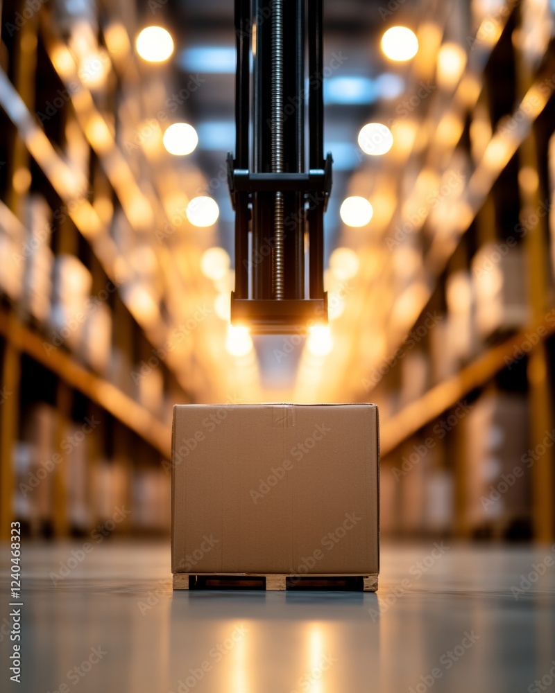 Automated Warehouse Robotics Smart Cardboard Box Handling with AI-Powered Machines for E ...