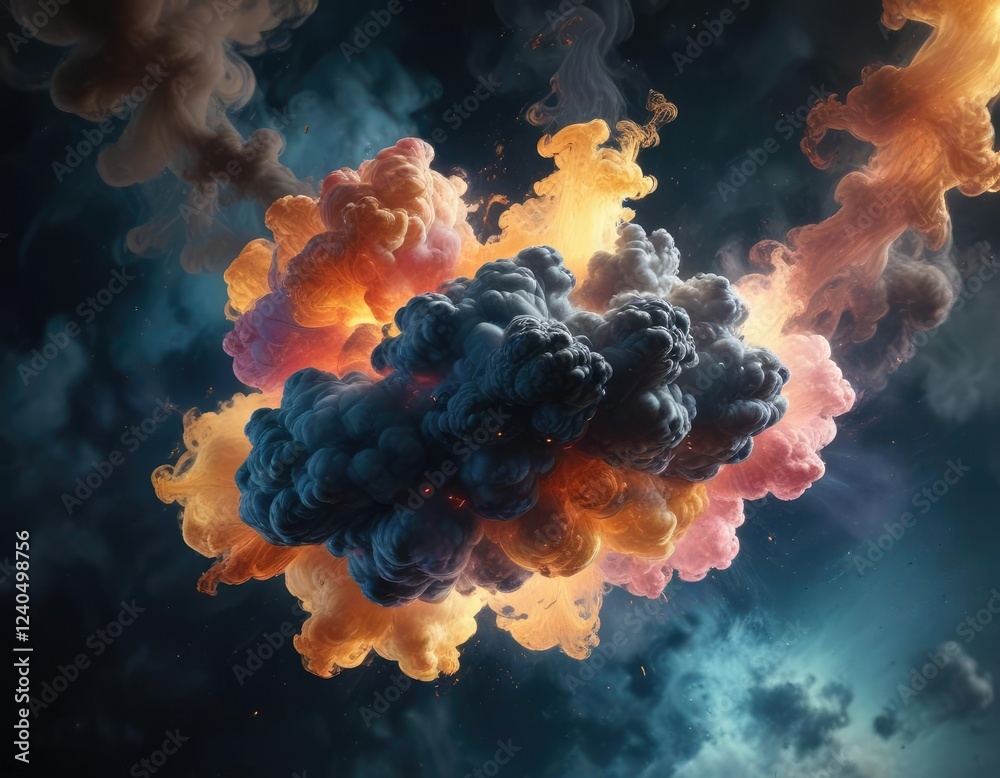 Smoke is depicted as an amorphous entity floating in space, formless ...