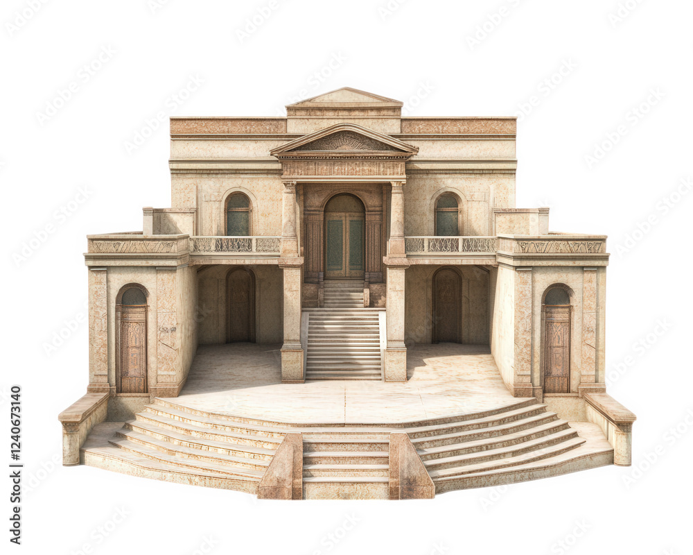 Ancient amphitheater showcasing its architectural beauty with grand ...