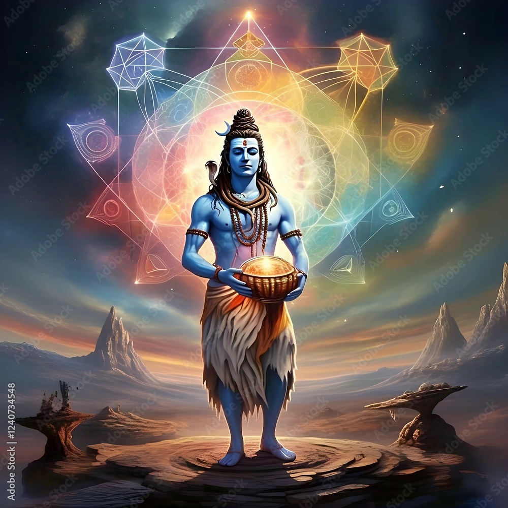 Lord Shiva Mahadev Bholenath Shankar Neelkanth Adiyogi Sitting and ...