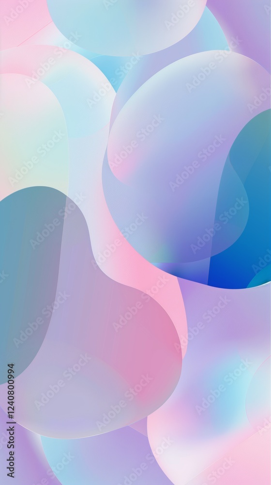 beautiful pastel gradient background abstract shapes curves modern ...