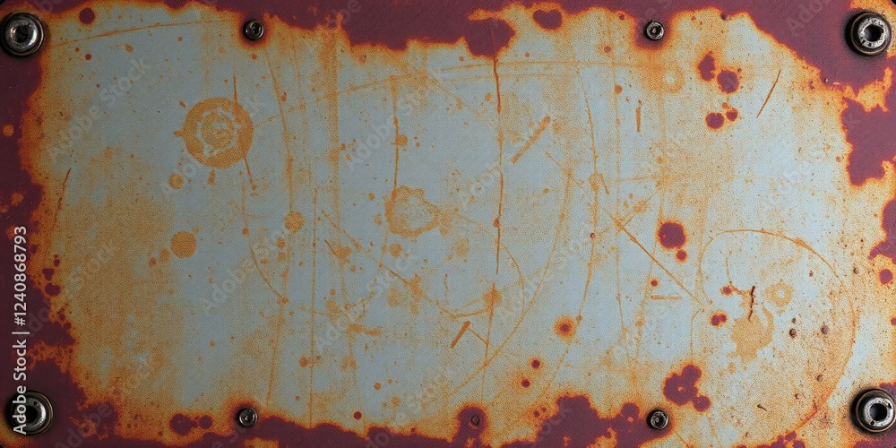 Weathered metal texture with a distressed, grunge appearance, featuring ...