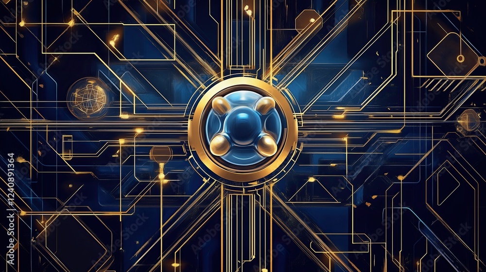 Retro sci-fi technical illustration of a fusion reaction, deuterium and ...