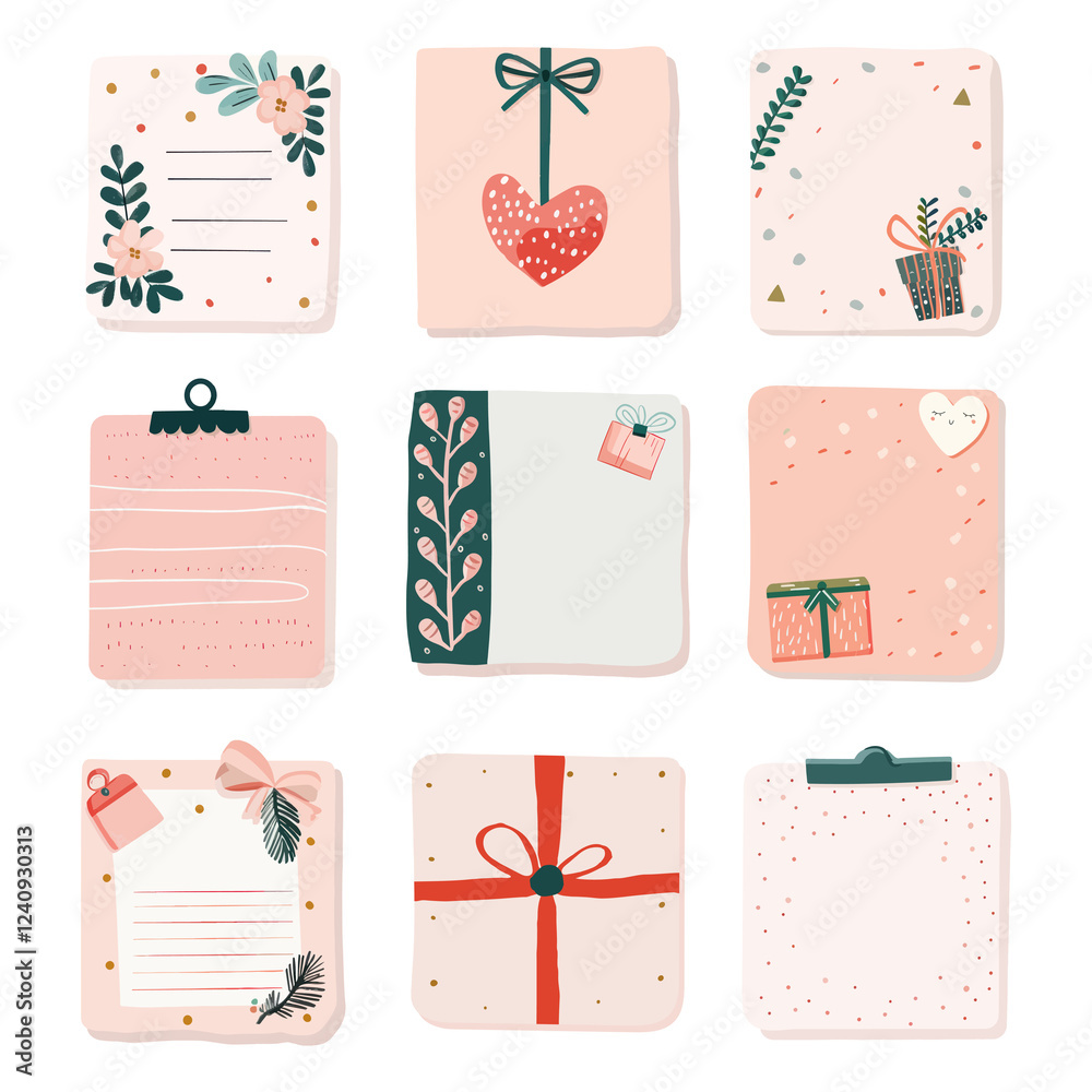 PNG Cute sticky notes illustration, transparent background set Stock ...