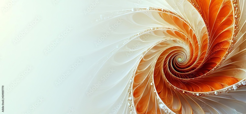 shell nautilus Fibonacci symmetry cross section spiral shell structure ...