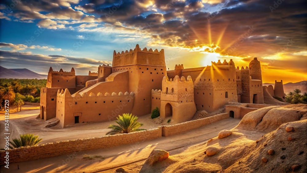 Majestic Desert Mud Palace in Saudi Arabia: A Candid Glimpse of ...
