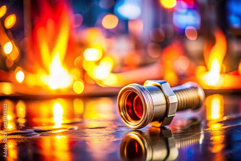 Miniature Fire Hose Connector, Tilt-Shift Photography, Emergency ...