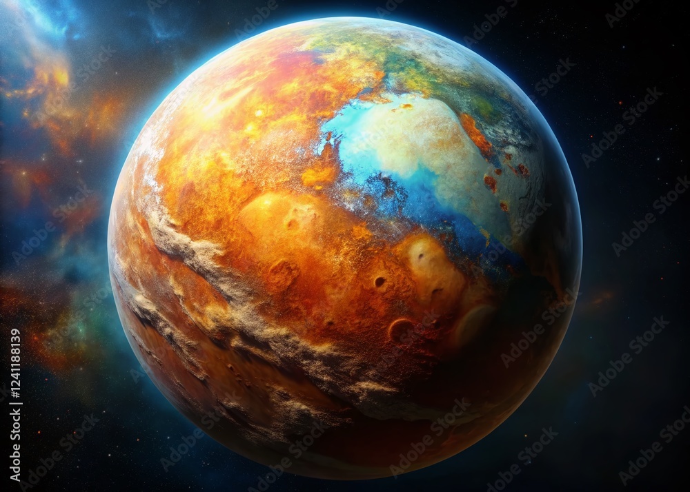 Realistic Planet Surface Texture, Detailed Exoplanet, Scientifically ...