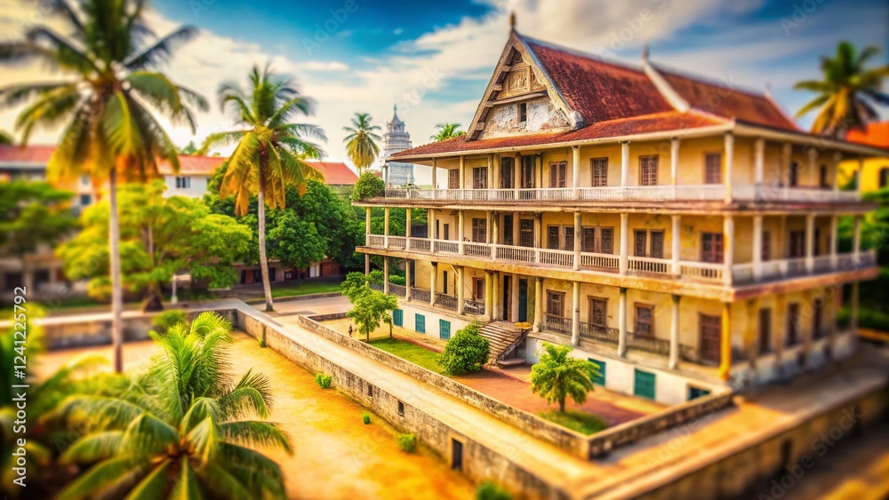 Tuol Sleng Genocide Museum Phnom Penh Cambodia Tilt-Shift Photography ...