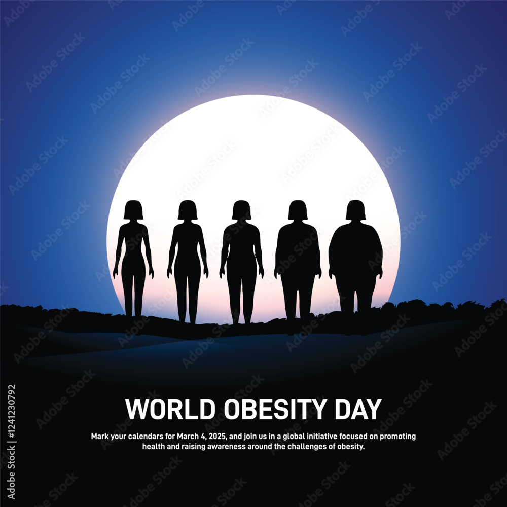world obesity day. world obesity day creative banner, poster, social ...