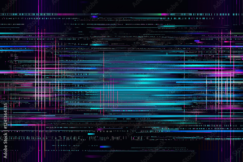 malfunctioning RGB screen displaying overlapping horizontal lines in ...