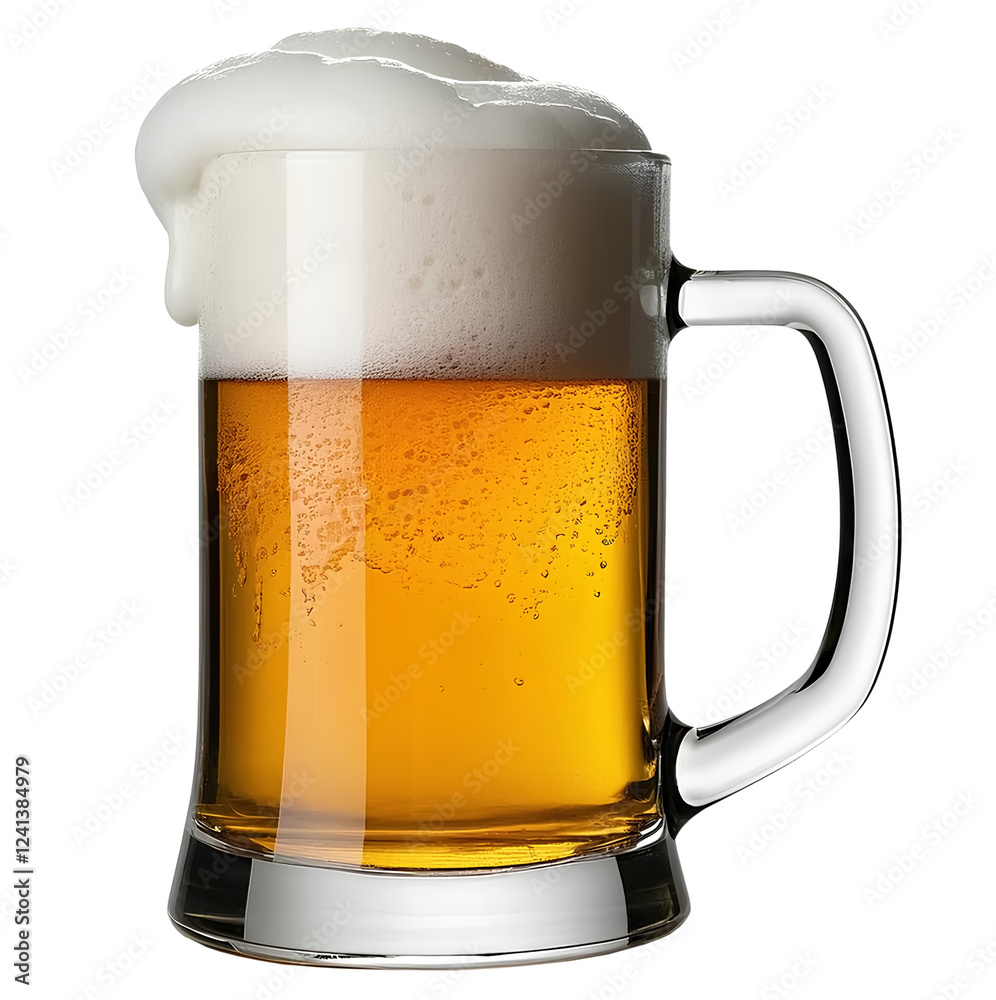 Beer mug png clipart cutout transparent isolated Stock Photo | Adobe Stock