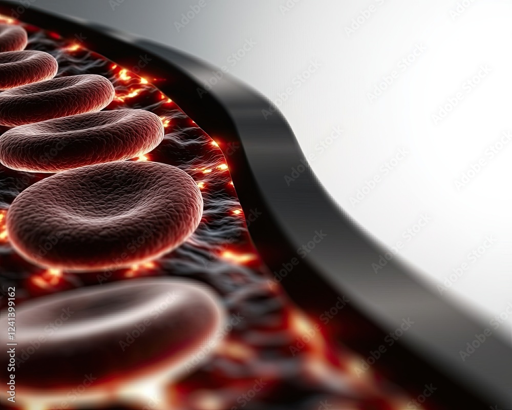 Microscopic views of white blood cells in the bloodstream display an ...