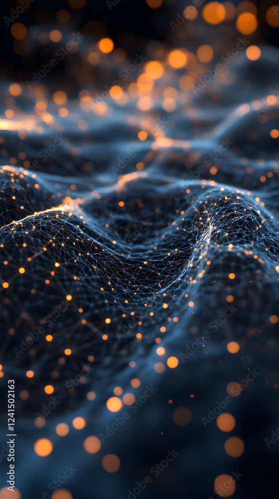 Interactive 3D model of AI neural networks, visualizing data flow, deep learning models, and ...