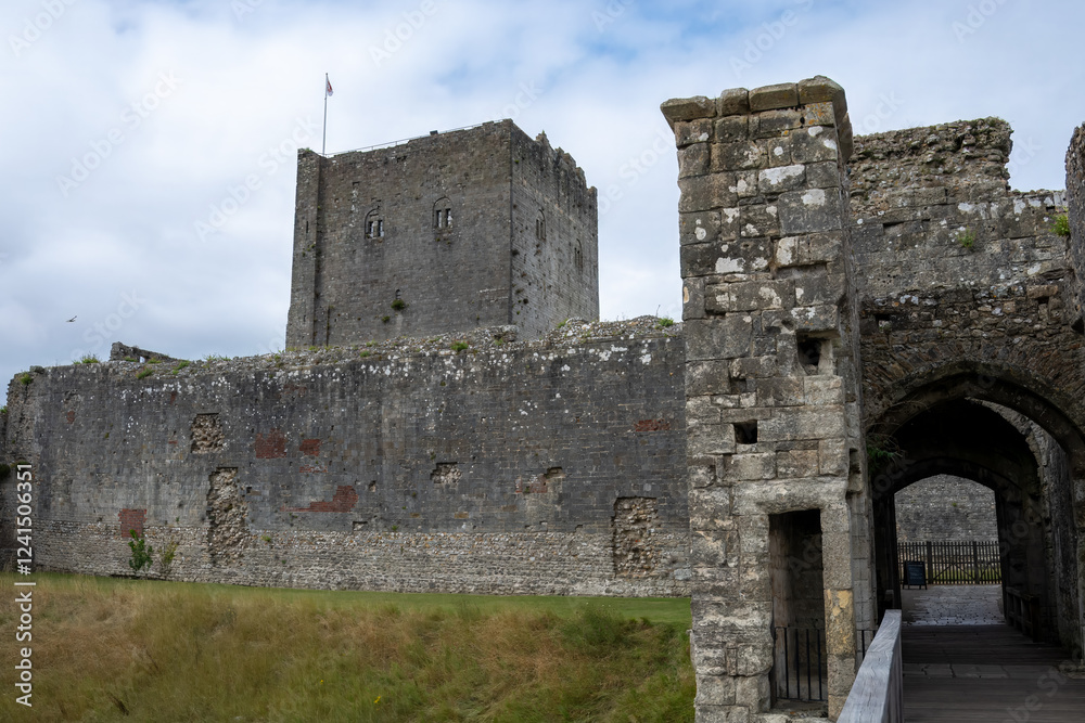 originally built in the late 3rd century Portchester Castle Hampshire ...