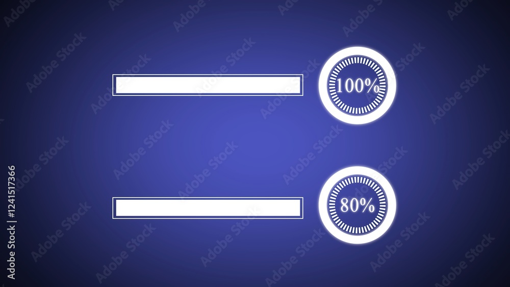 Ilustración de Stock Loading progress bar visually indicating task completion, essential for ...